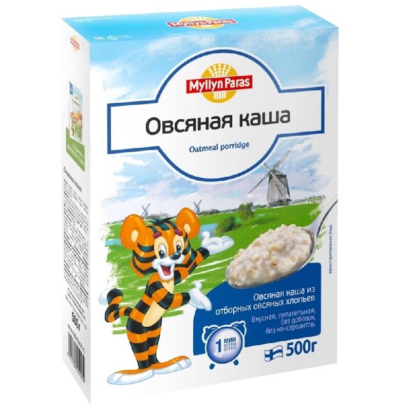 Каша зерновая MYLLYN PARAS тигренок (МП17) Овсяная 500гр