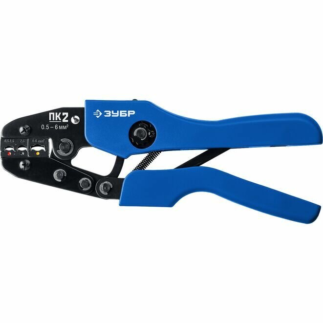 Пресс-клещи Профессионал, для изолированных наконечников и соединительных муфт, 0.5-6 мм2, ЗУБР