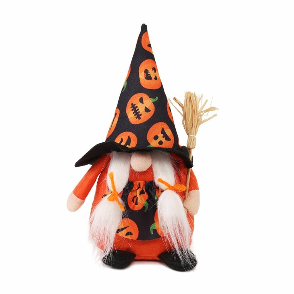 Хеллоуин безликая кукла-метла