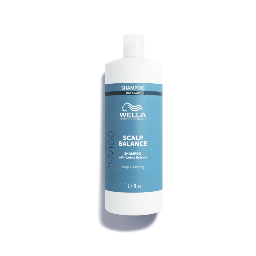 Wella Invigo Scalp Balance Deep Cleansing Shampoo - Глубоко очищающий шампунь для жирной кожи головы 1000 мл