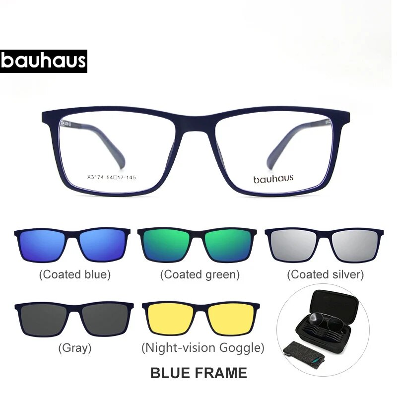 Солнцезащитные очки Bauhaus Ultem, синий, set5 C2