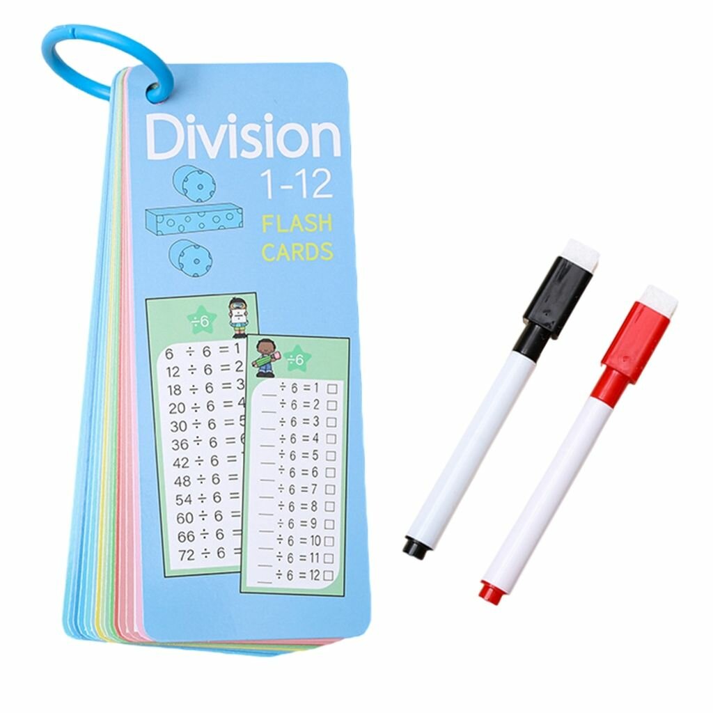 Карточка для чтения сложения, вычитания, умножения и деления-division