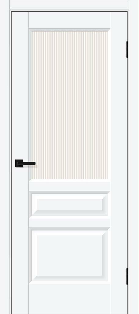 Дверь Неоклассик-35 White Silk Magic Moru Браво 200*90