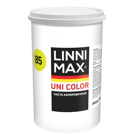 Колеровочная паста Linnimax Uni Color 85 Gruengelb 1 л