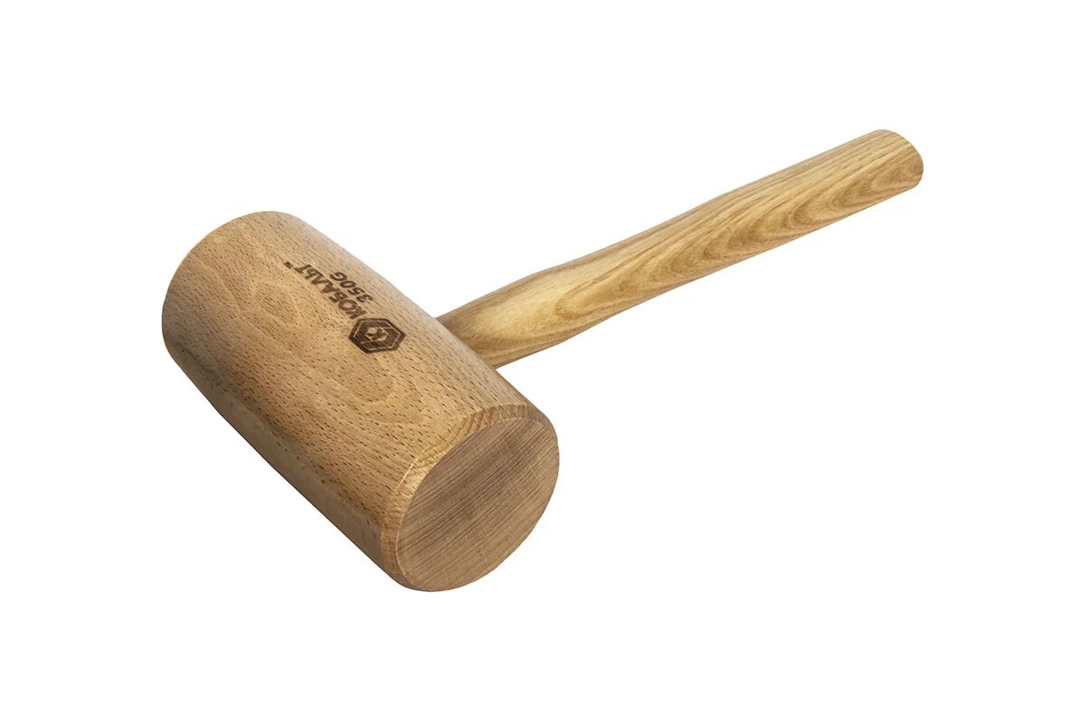 Киянка кобальт 350 г с деревянной рукоятью из ясеня, круглый боёк 70 мм, модель 918-732