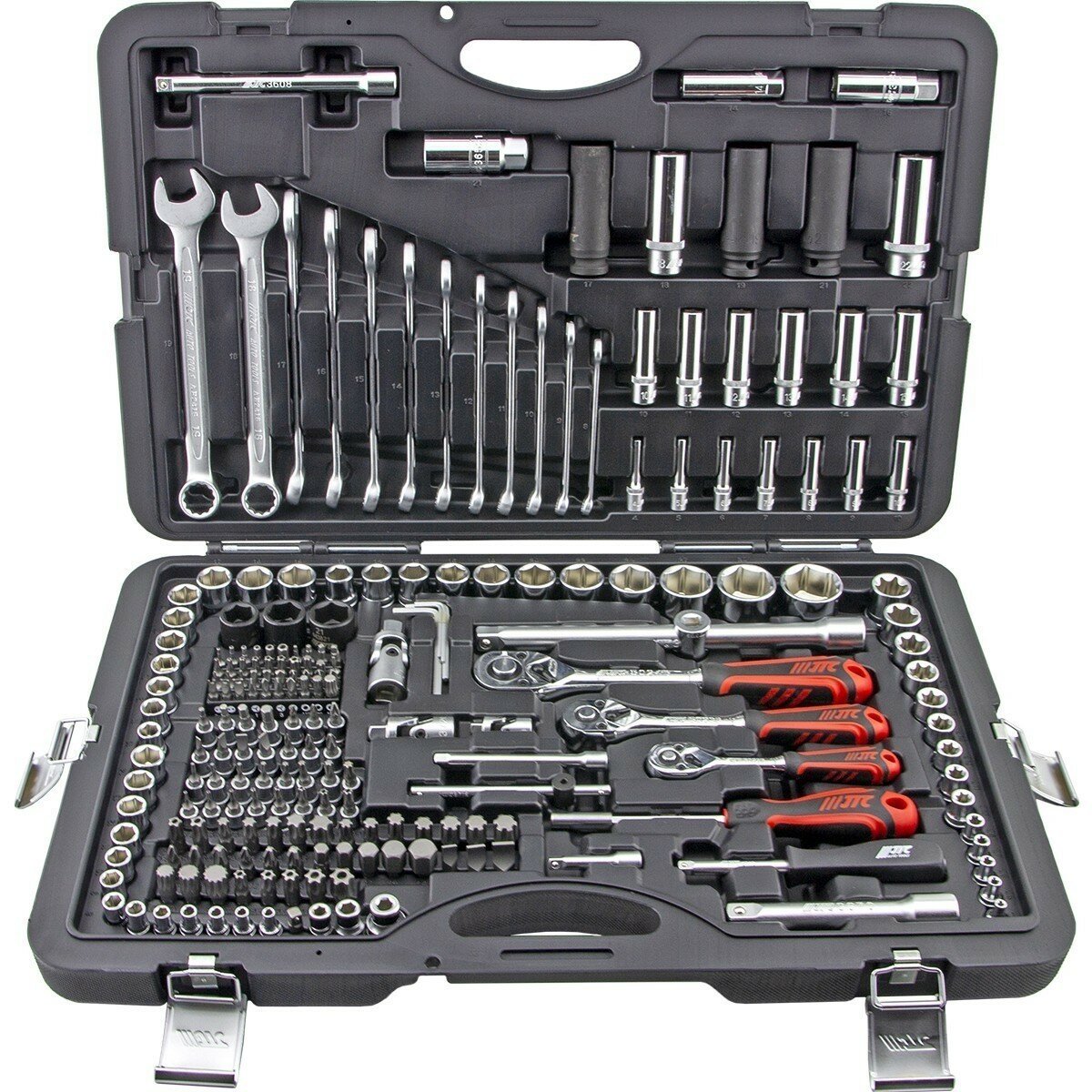 JTC-H216C-B72 Набор инструментов 1/4" & 1/2" 6-гранный (в кейсе) 216пр.