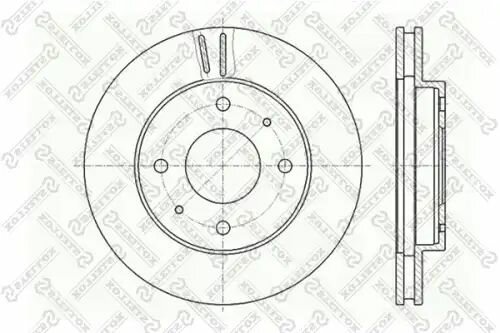 Диск торм. пер. Volvo V40 1.8-2.4D 87>