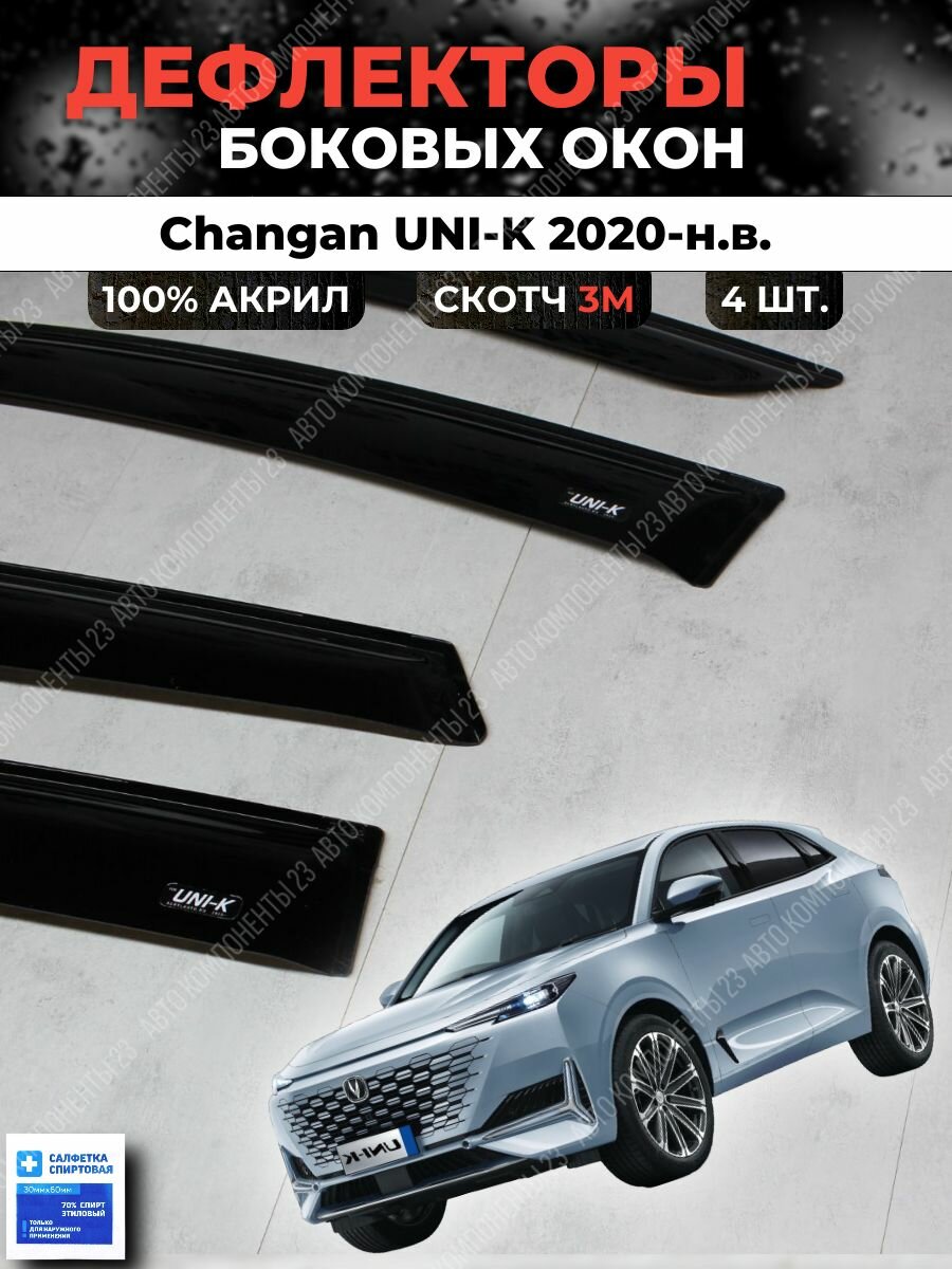 Дефлекторы окон Чанган Юни К 2020-н. в. / Changan UNI-K