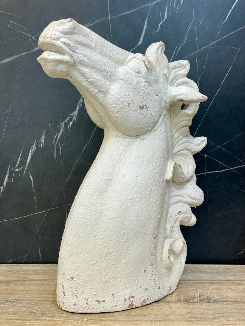 Статуэтка Голова лошади Casaentera CE04-62-036 белый 360х160х520