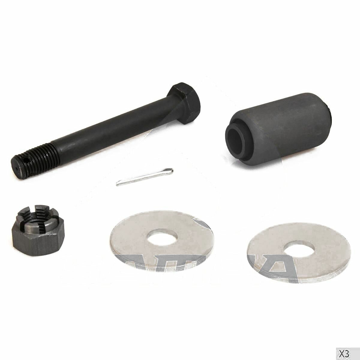 Sampa 040.504 Ремкомплект пальца полурессоры болт (L-225mm), 2 шайбы, SCANIA