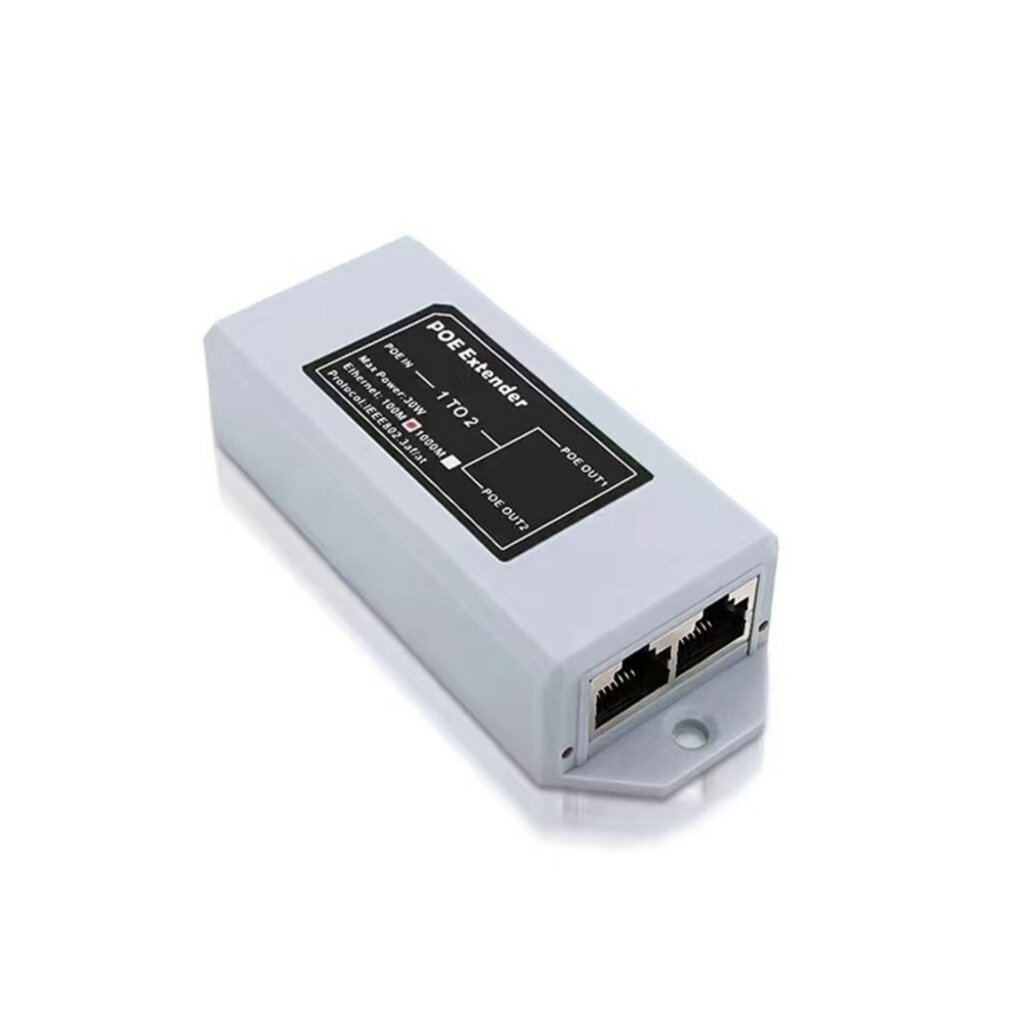 Высокие выступления Ethernet Poe Extender Repeaters от 1 до 2PORT 30W для iPcameras Plugs and Play