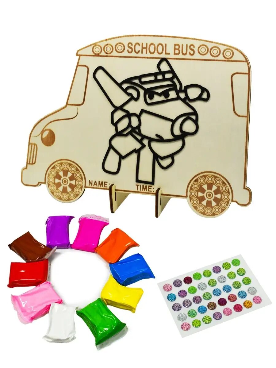 Аппликация пластилином со стразами