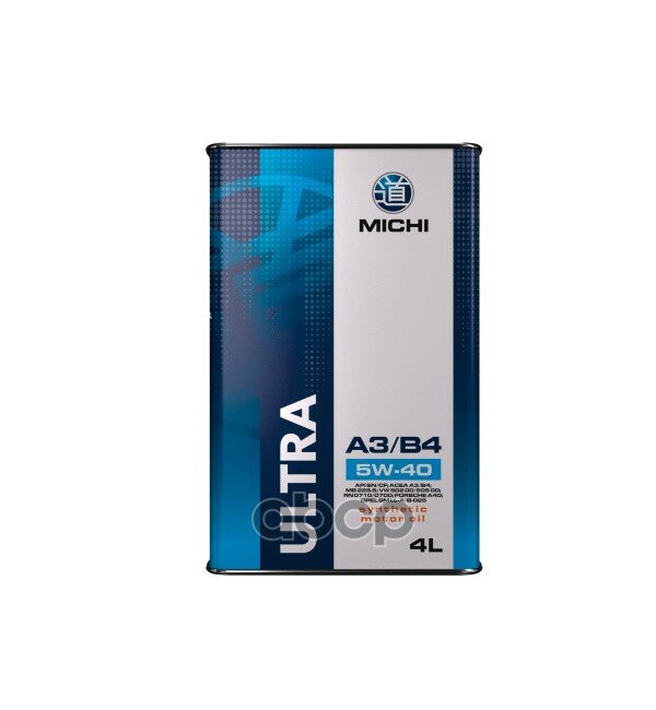 Масло моторное MICHI ULTRA A3/B4 5W40 синт.4л MICHI арт. 4637226