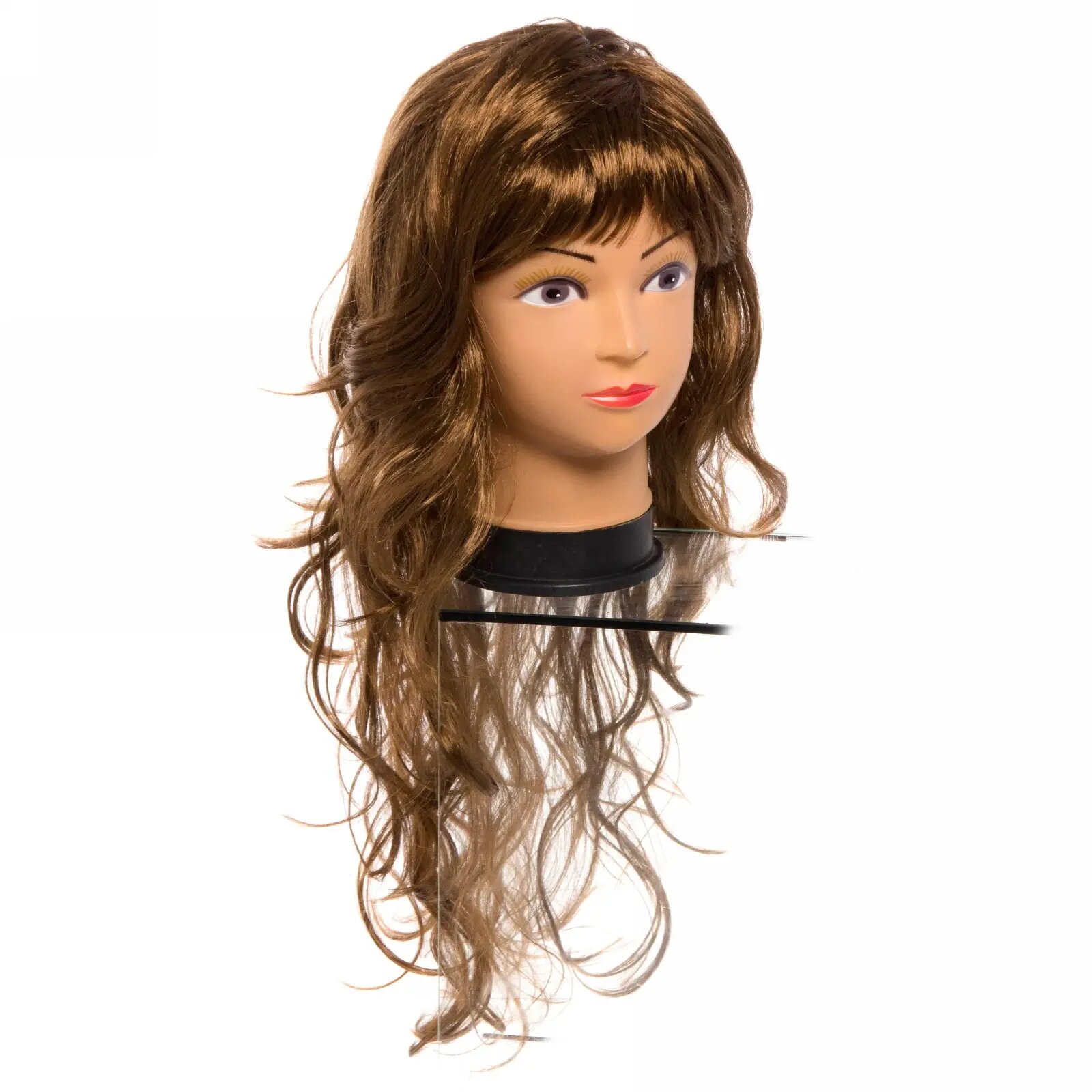 Парик «Чаровница» карнавальный, каштановый, локоны 60 см, нейлон, естественный объем