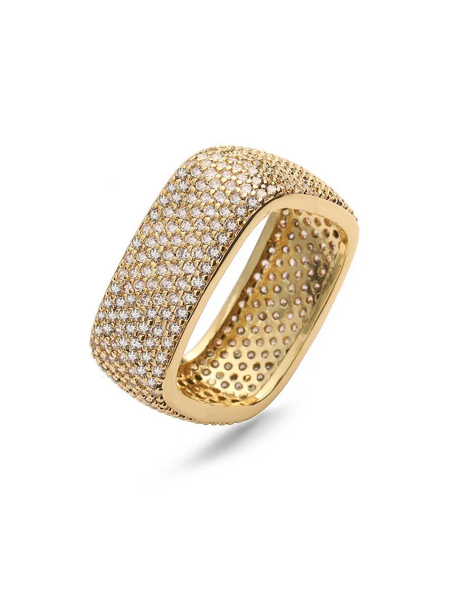 Кольцо, кристалл, фианит