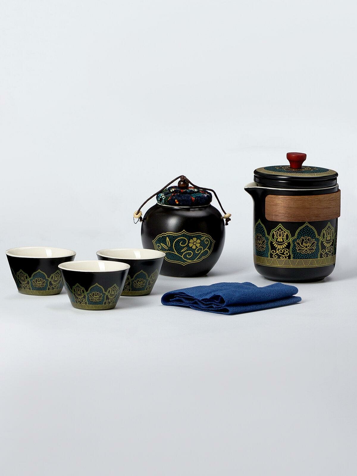 Набор для чайной церемонии 5 предметов, на 3 персоны, чашка 50 мл, чайник 285 мл