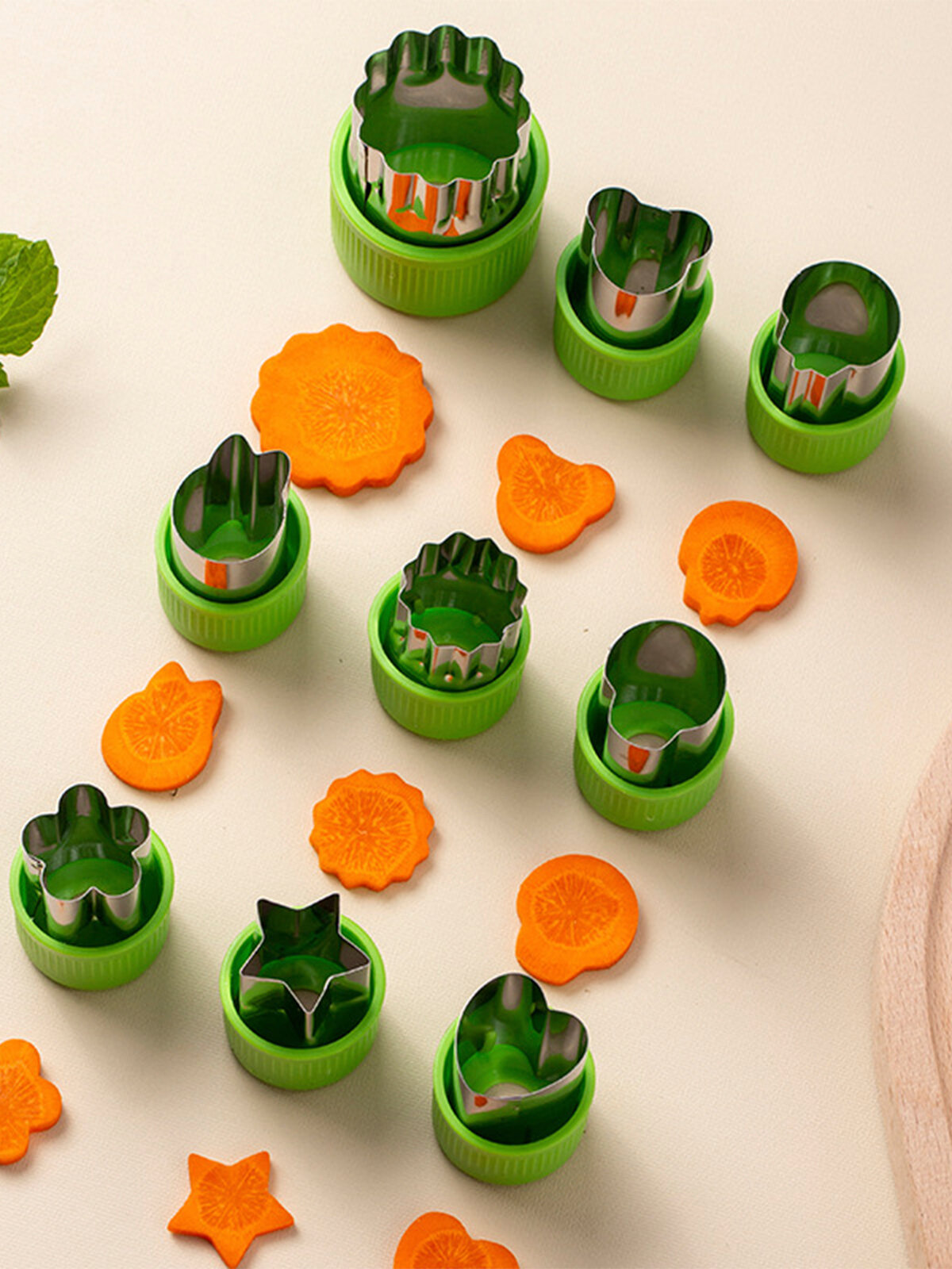 Набор форм для канапе Edilium, металл, пластик, разъемные, 9 шт