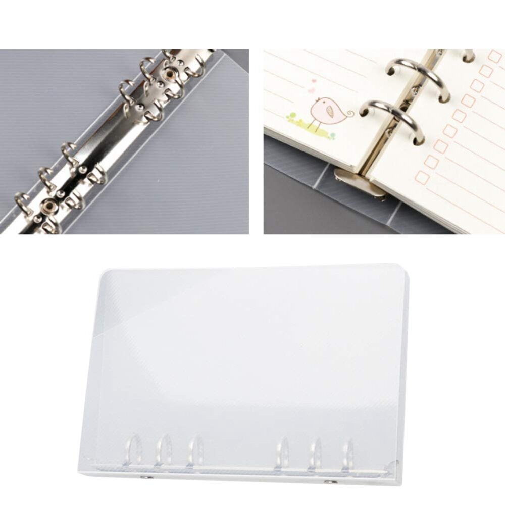 Пластиковая папка с 6 кольцами, подходит совместим офисных принадлежностей формата Letter A5