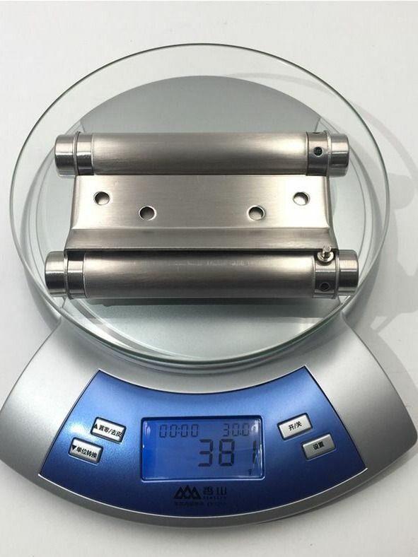 Лучший продавец Барная петля (пружинная двусторонняя) для маятниковых дверей SSSatin (серебро) Петля из нержавеющей стали