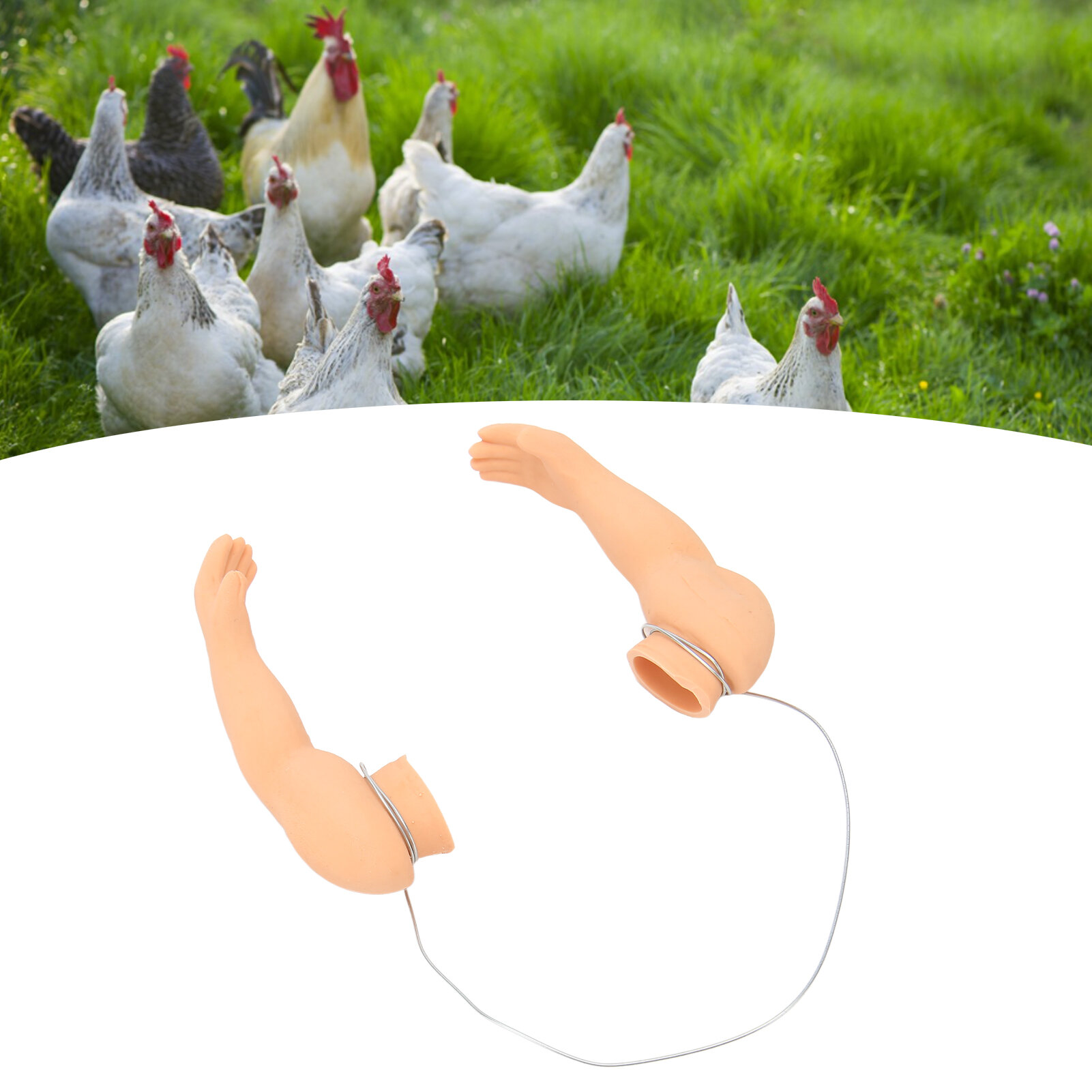 Мышечные куриные руки, забавные инновационные игрушки ручной работы с искусственными боевыми руками для цыплят