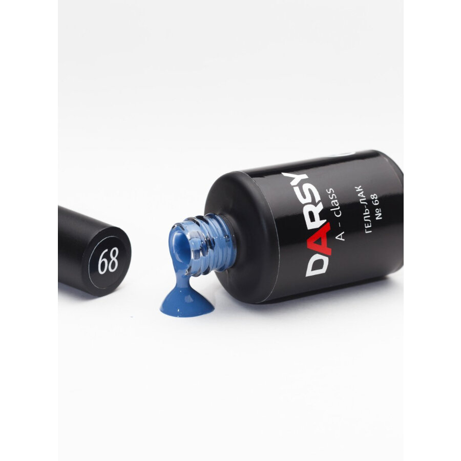 DARSY, Гель-лак молочно сине-серый № 68, 8 мл