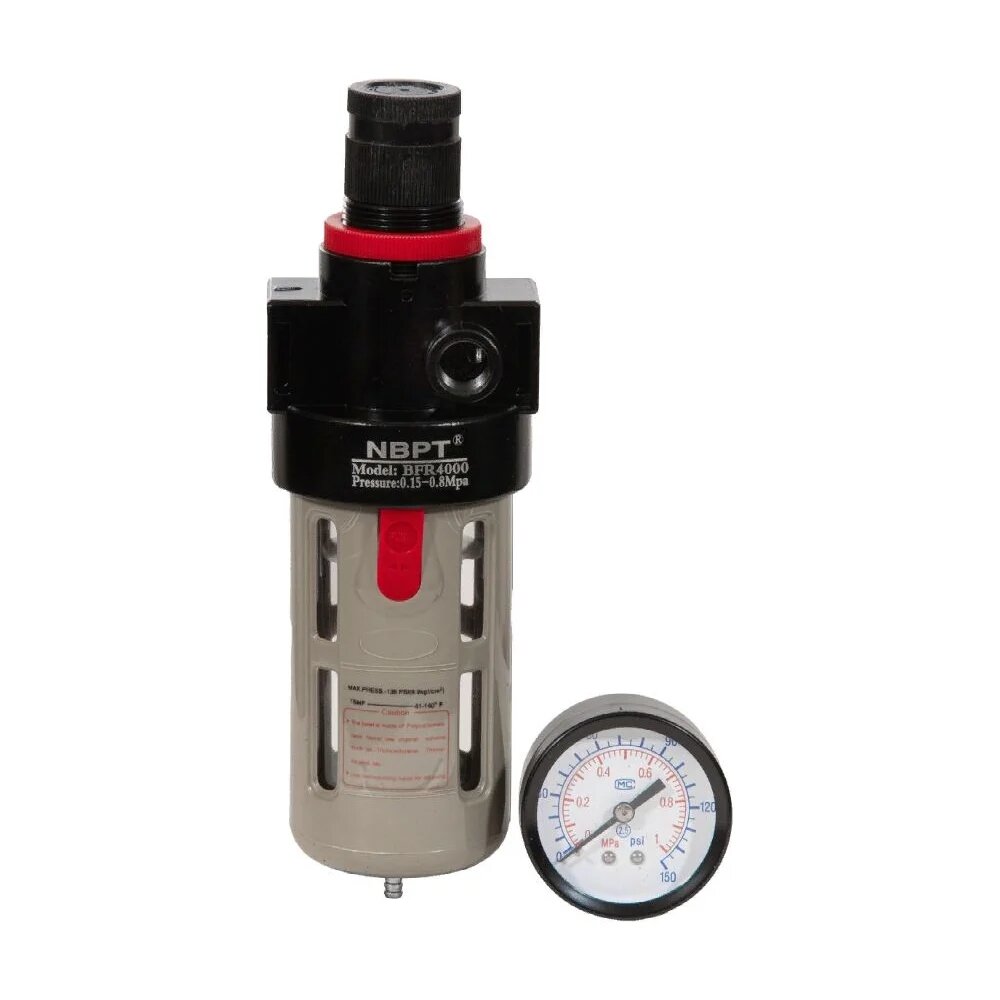 NBPT Фильтр влагоотделитель с регулятором 3500 л/мин bfr4000-1/2 арт. 58701
