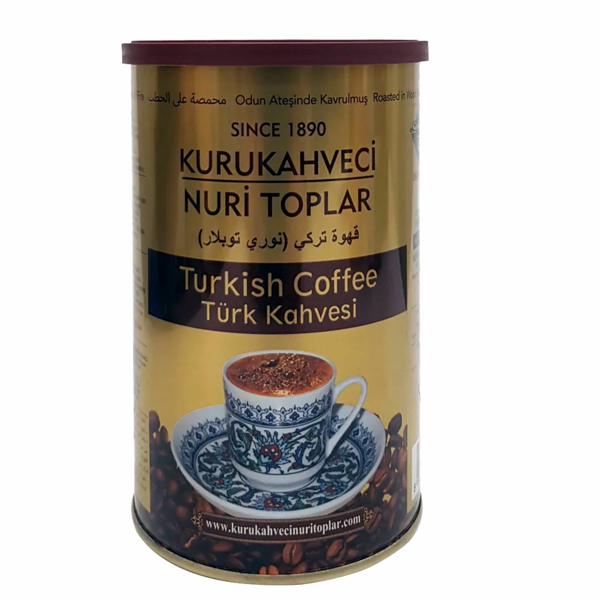 Кофе турецкий молотый, средней обжарки на древесном угле, "Nuri Toplar", Ogutulmus Kahve, 250гр.