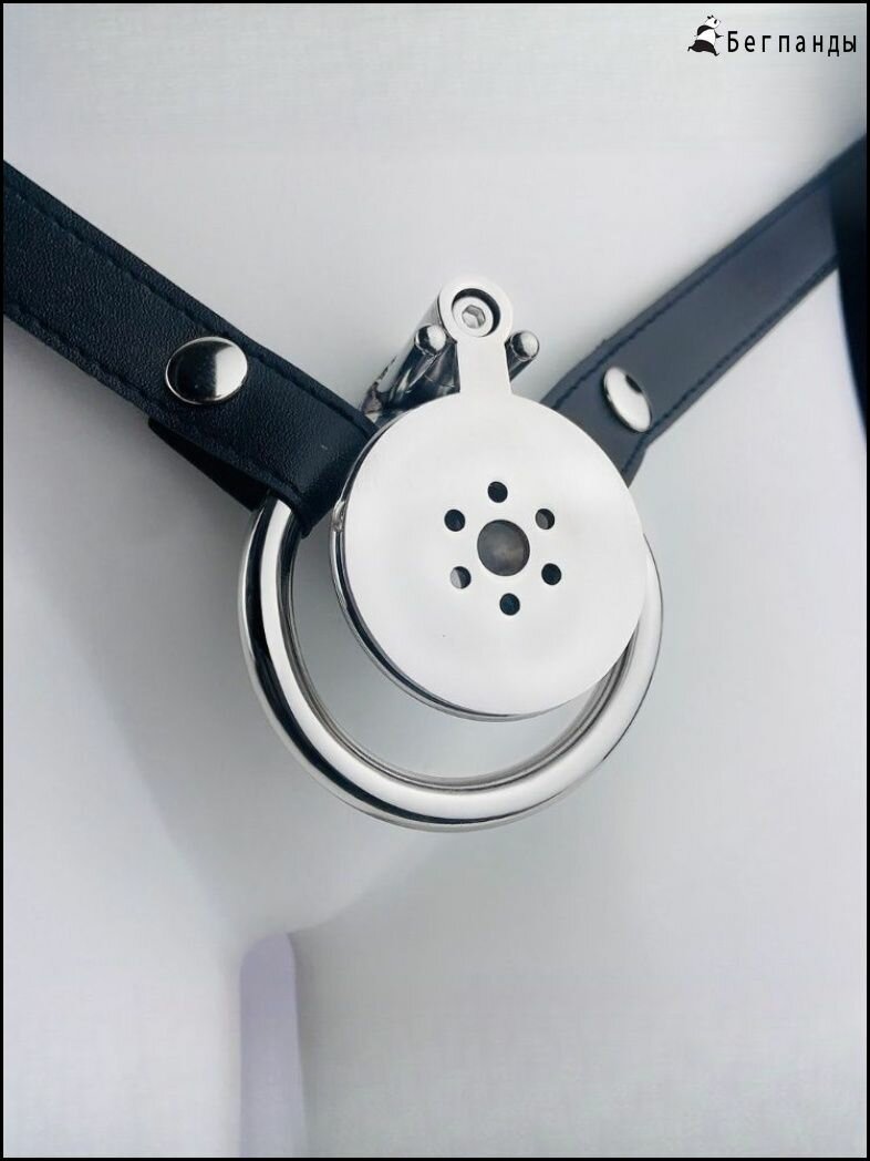 Металлический мужской пояс верности из нержавеющей стали Hotplease 151, кольцо 50мм, отрицательный, 18+