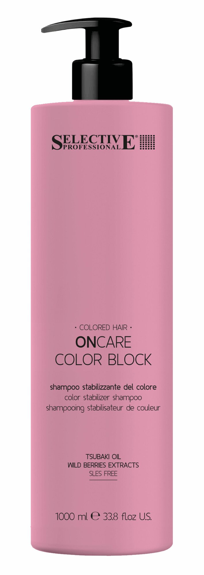 Selective Профессиональный Шампунь для Окрашенных Волос, Защита и Стабилизация Цвета, ONCARE COLOR BLOCK 1000мл