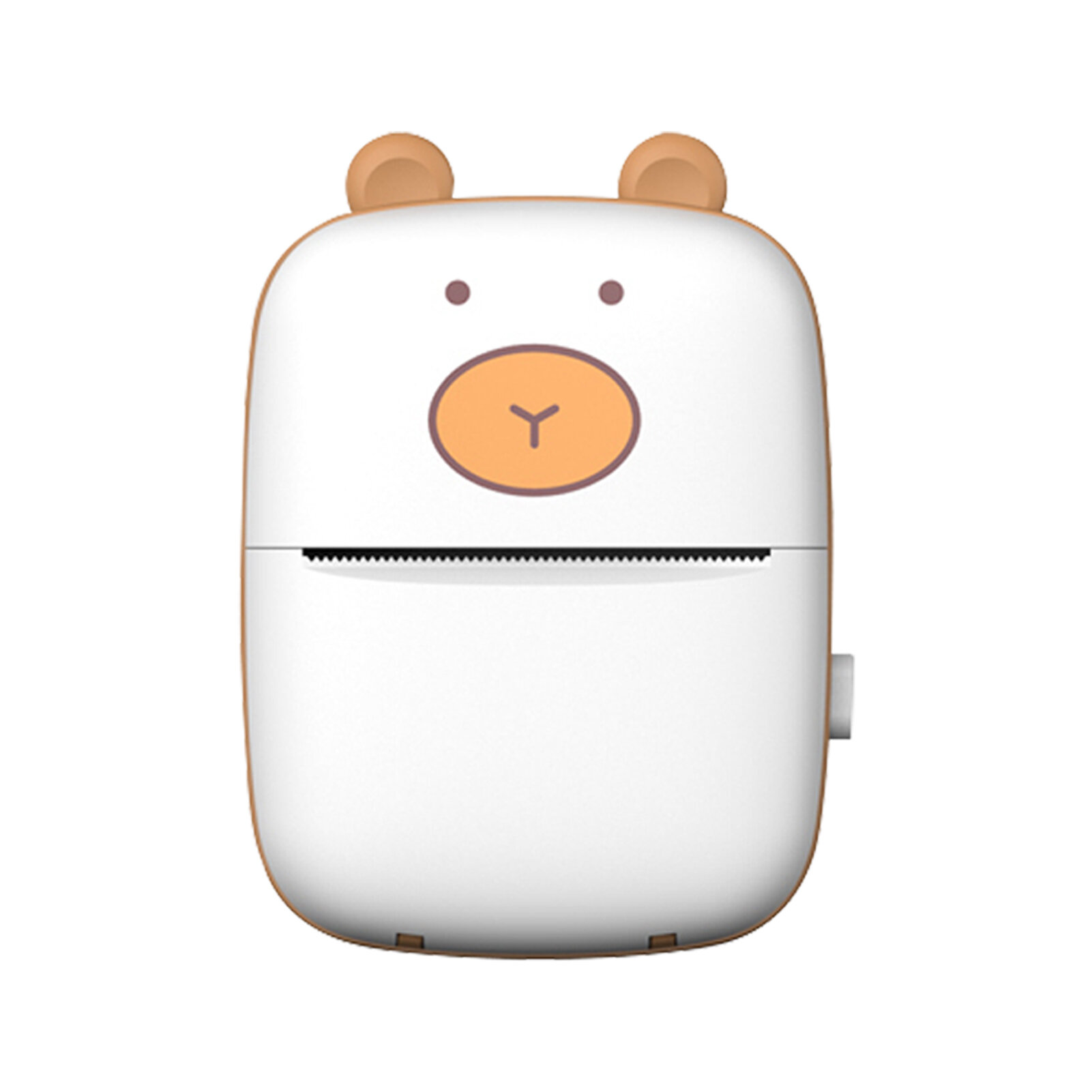 Мини портативный фотопринтер Thermal Printing Machine 203DPI с беспроводным подключением BT для печати фотографий, этикеток, DIY, рукоделия, списков, заметок, журналов, чеков с 1 рулоном термопaper 57*30mm для учебы, работы, дома, путешествий, White,