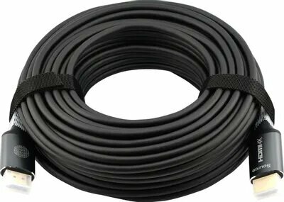 Кабель аудио-видео Cactus CS-HDMI-AOC-2-20 HDMI (m)/HDMI (m) 20м. позолоч. конт. черный