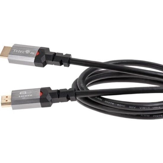 Кабель Telecom HDMI TCG365-0.5M 19M/M, ver. 2.1, 8K@60Hz метал разъемы, медь 0.5m