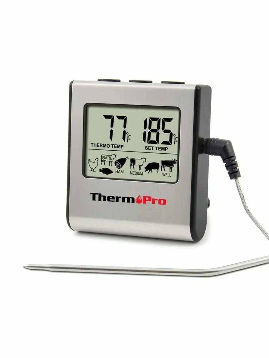 Кухонный цифровой термометр с щупом Thermopro TP-16