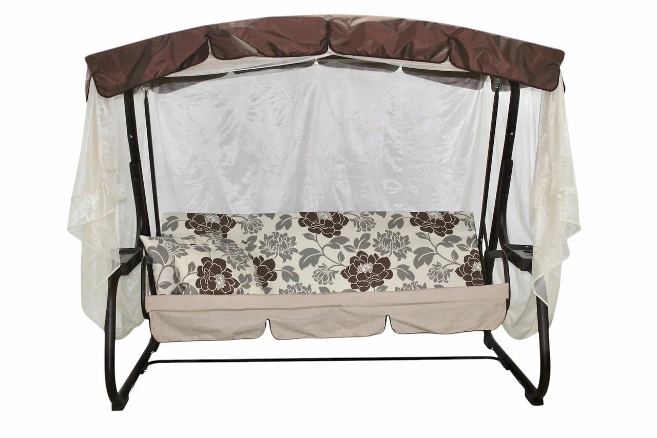 Качели садовые 3-х местные Турин меб. ткань арт. с1670