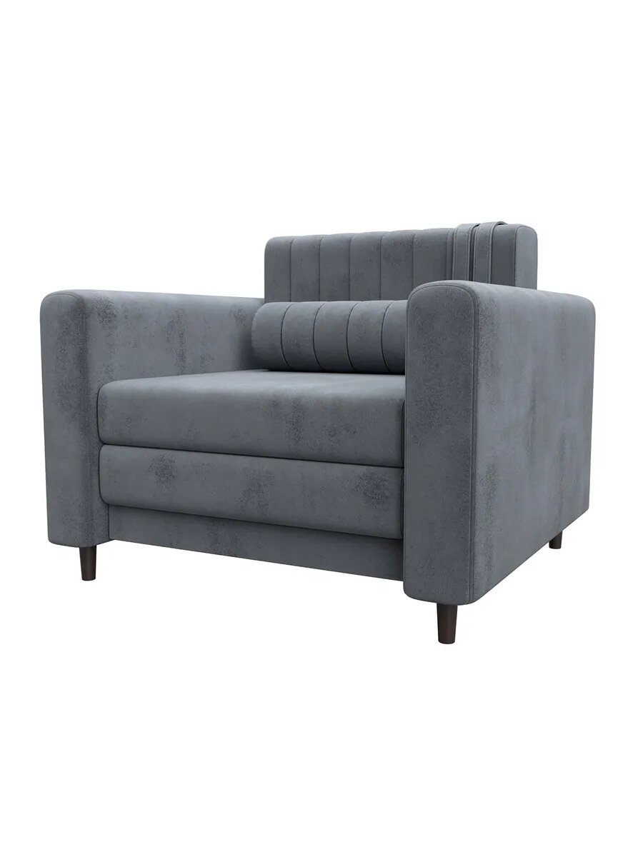 Кресло из серии Браун, 95х87х93 см, раскладное на ножках, велюр