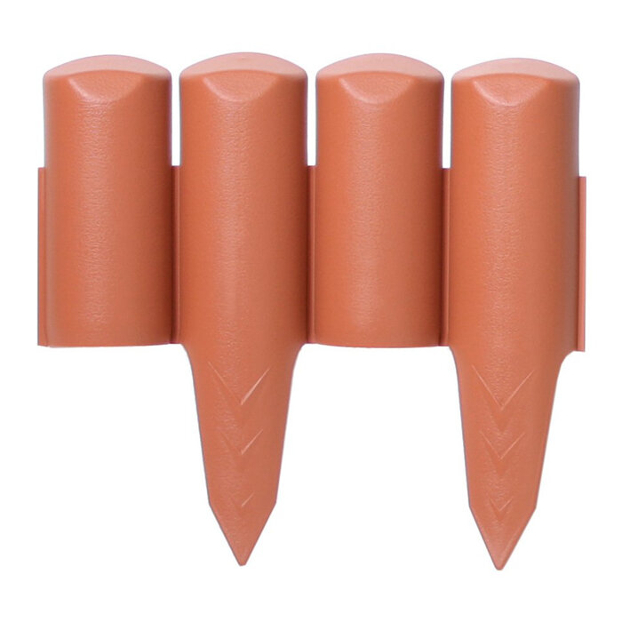 Заборчик декоративный 2,5м (Prosperplast Palisada) /упак. 10шт т. коричневый арт. IPBO-R624/, шт