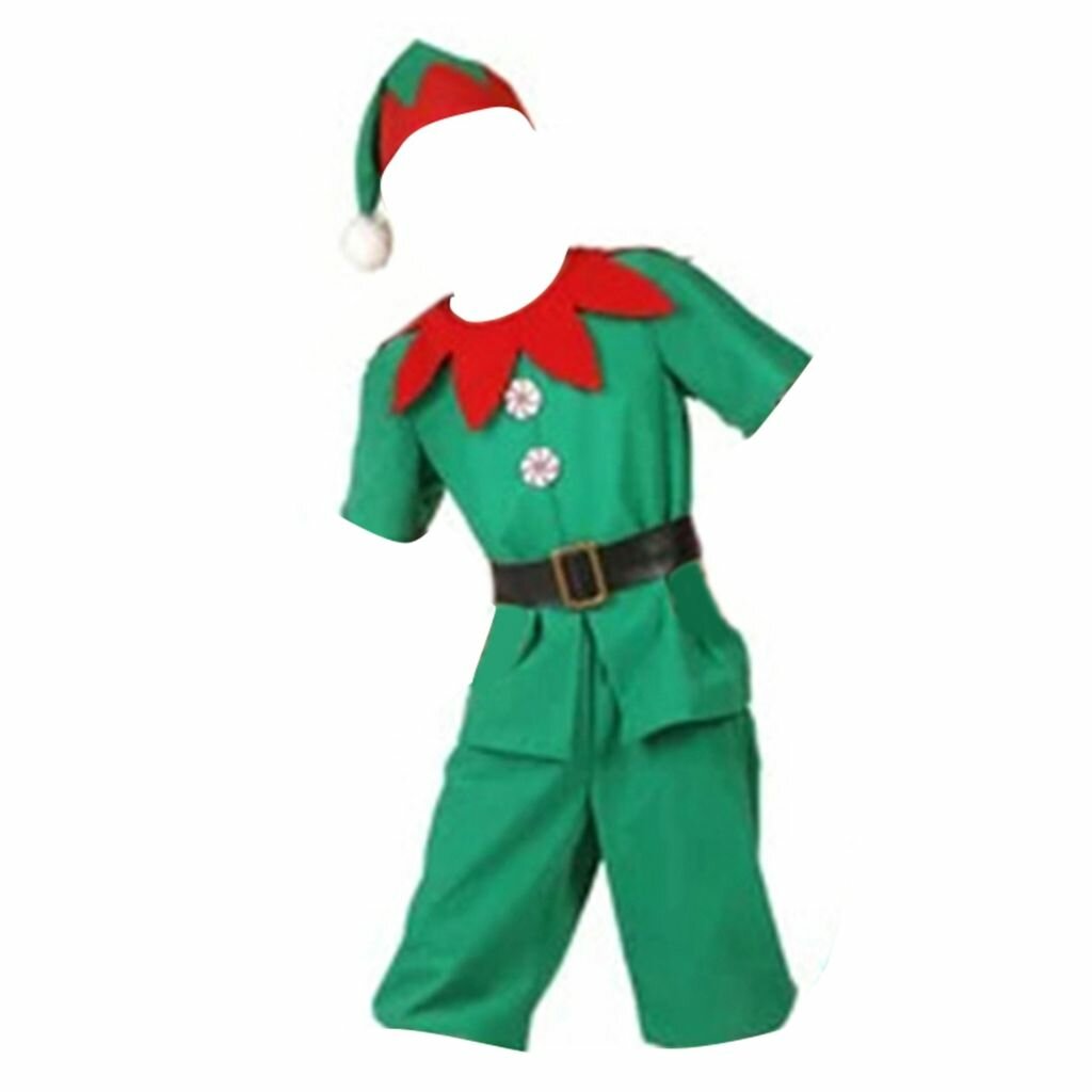 Детская рождественская одежда, Рождественская одежда эльфов-130-Мужская