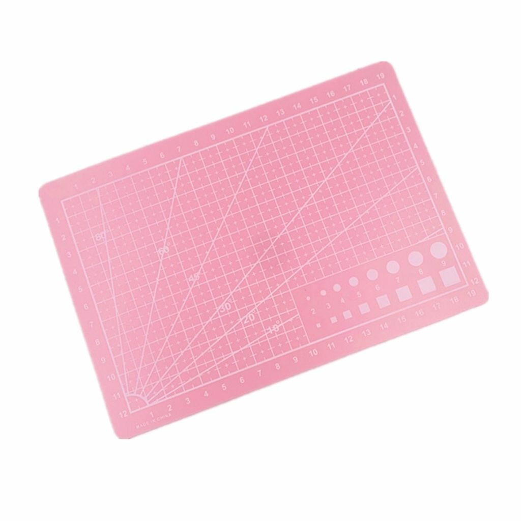 Двусторонний коврик для раскроя поделок, поворотная доска с сеткой для шитья