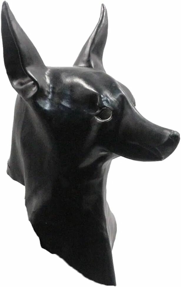 Маска Анубиса латексная для взрослых на Хэллоуин: костюм египетского бога шакала для косплея и маскарада