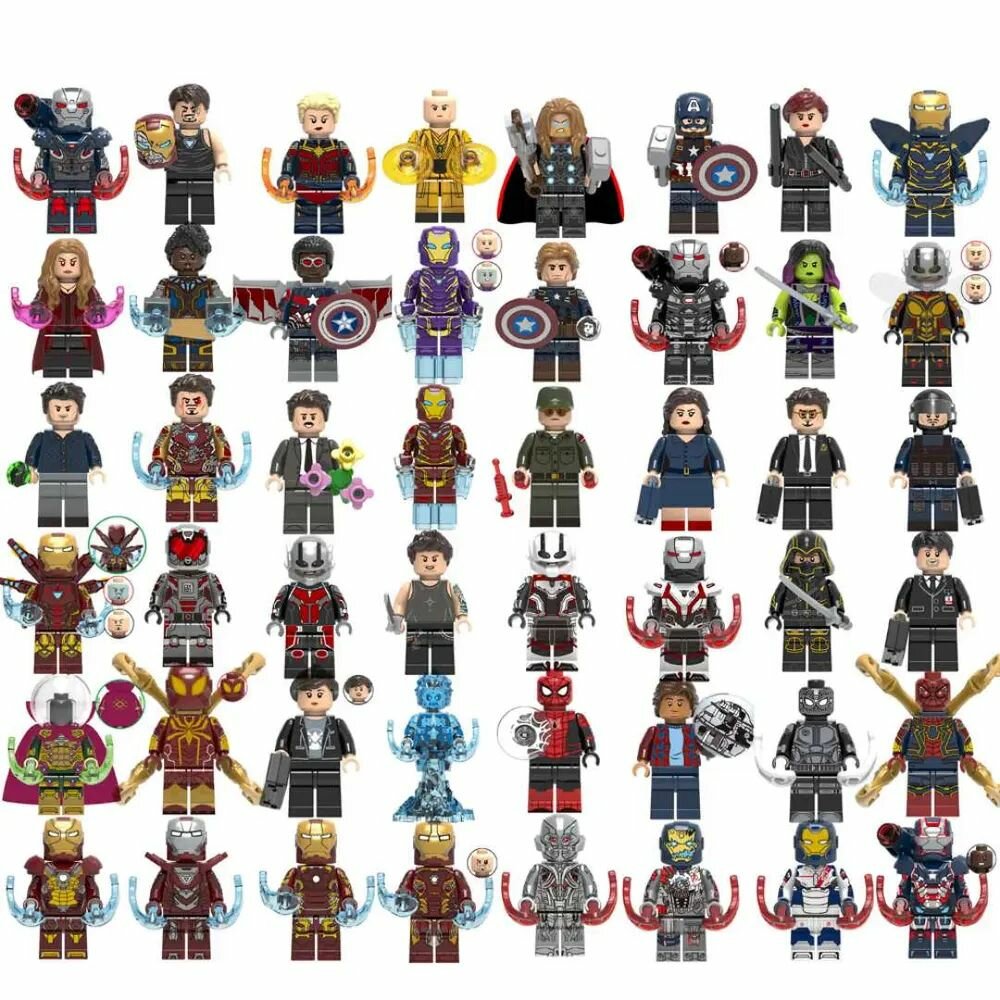 Серия Супергерой Marvel Минифигурки блоки /Мстители Железный Человек Алая Ведьма