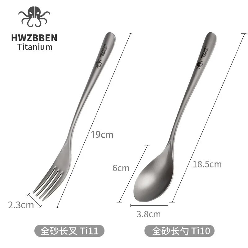 Cookcare Ti10 Ti11 Набор столовых приборов для использования на открытом воздухе: ножи и вилки.