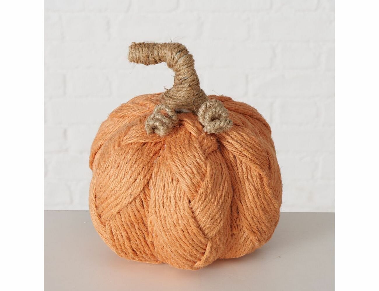 Декоративная фигурка тыквенное хитросплетение, полистоун, персиковая, 20 см, Boltze 2037812-2