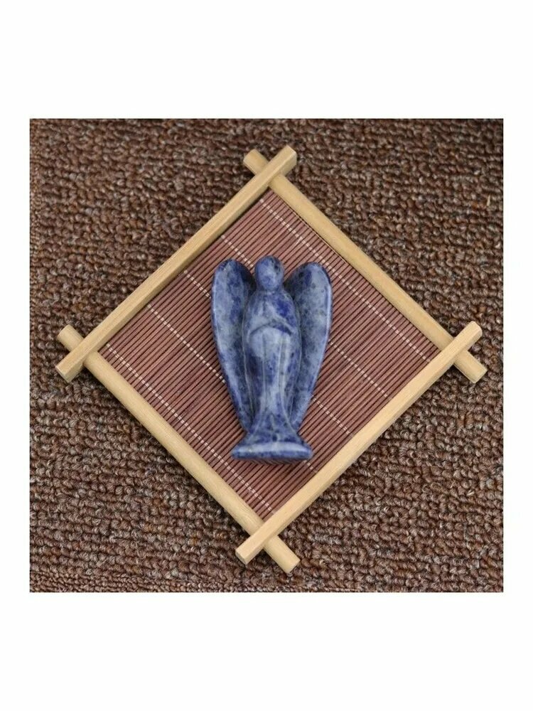 Фигурка ангела-хранителя из резного хрусталя 1,5 дюйма для духовного роста, набор из натурального кварца с опалом для карманного ношения