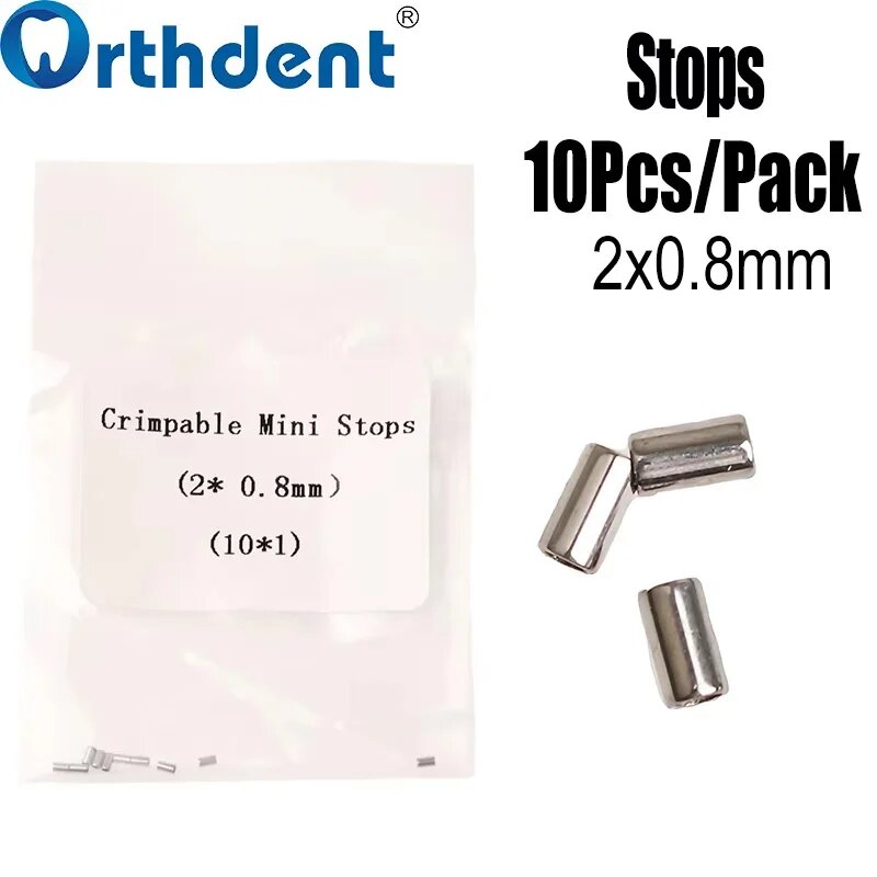 Ортодонтические крючки Orthdent 10 шт. Stops 2x0.8mm