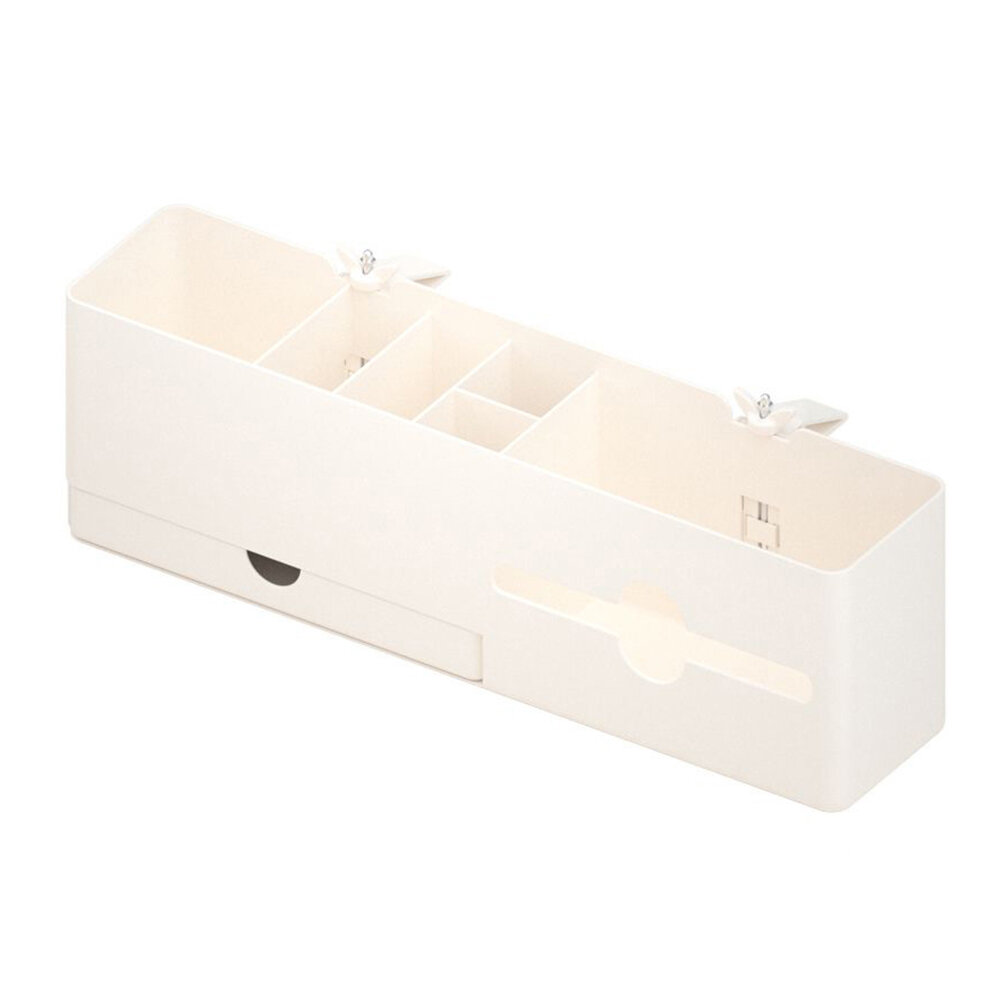 NBX Pen Holder Desk Desk Descile Hare Marker Box Organizer с управленческим подносом различного размера стабильной конструкции сетки, подходящей для офисной школы для общежития - 35,8x12.9x12.8cm