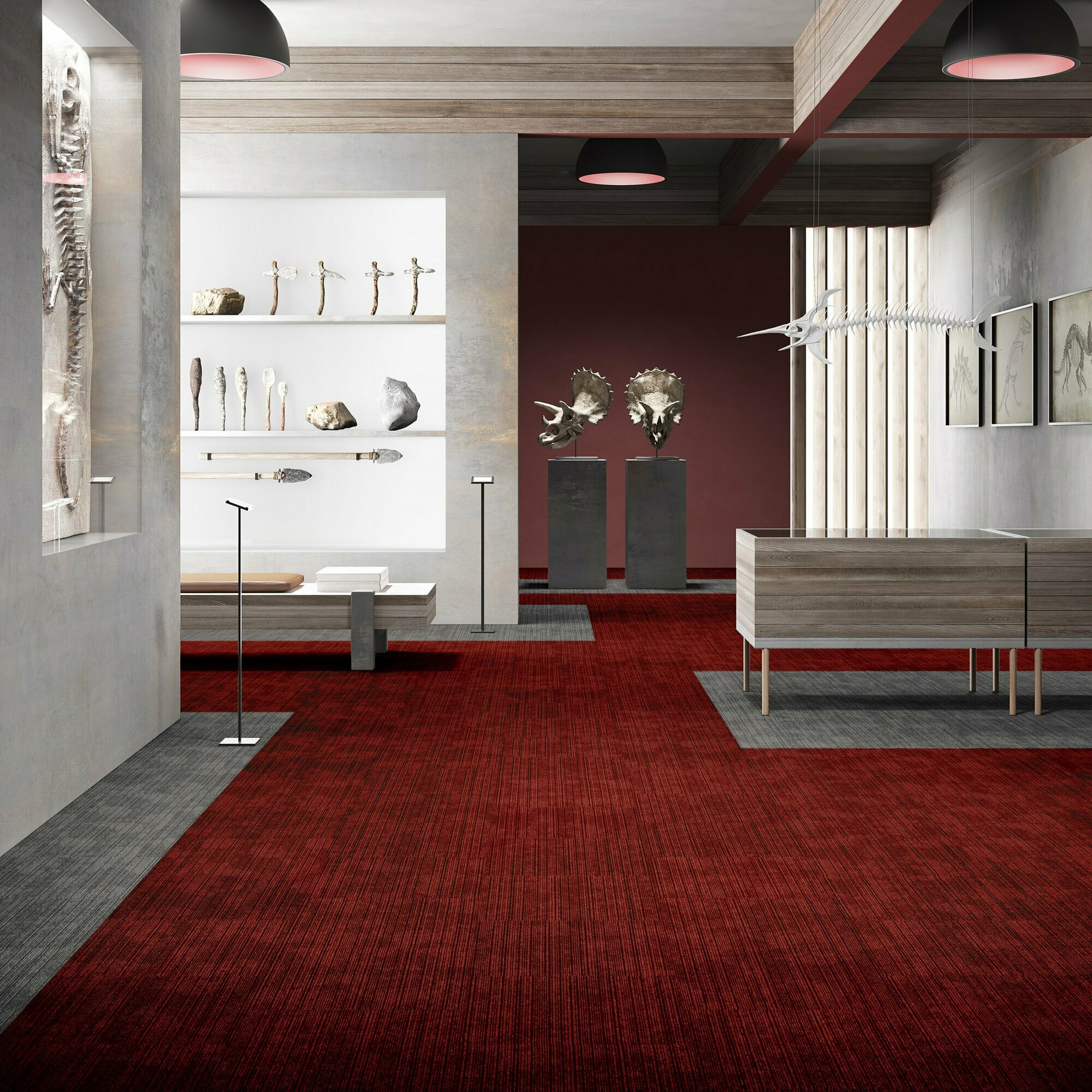 Плитка ковровая AW Mambo 19, 50х50, 6м2/уп, 100% SDN красная