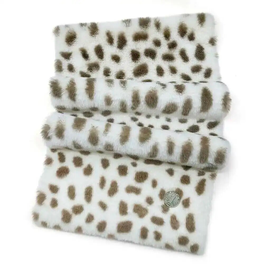 Искусственный мех ZYFMPTEX леопардовый 25x45 см 19