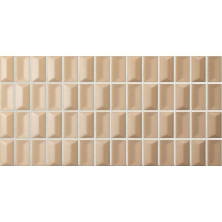 Керамическая плитка WOW 3D Bars 135545 12,5x25 Матовая Бежевый