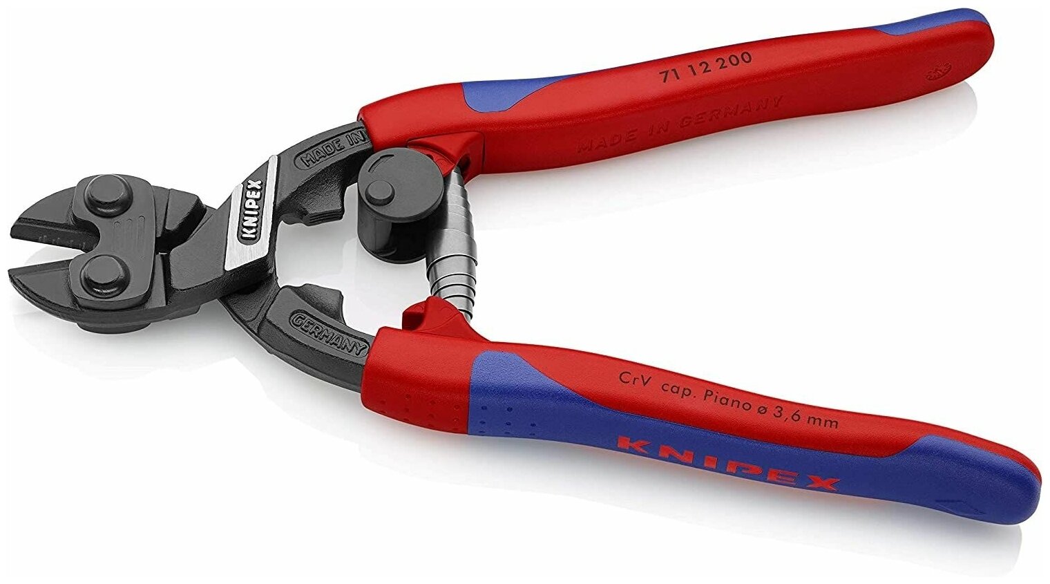Компактный болторез Knipex Cobolt 71 12 200 со встроенной пружиной.