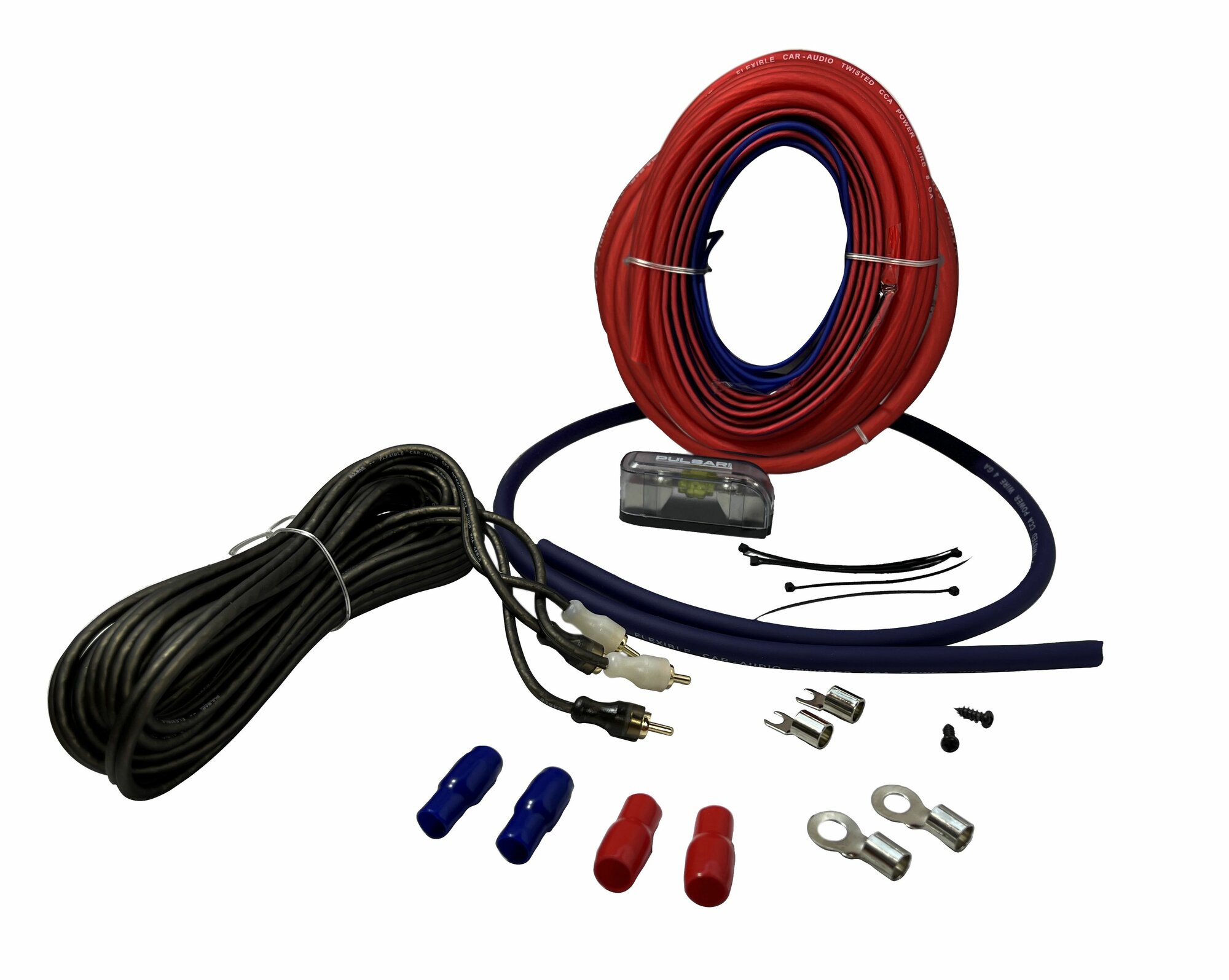 Установочный набор для автомобильного усилителя Pulsar WK28 (8ga 2ch)